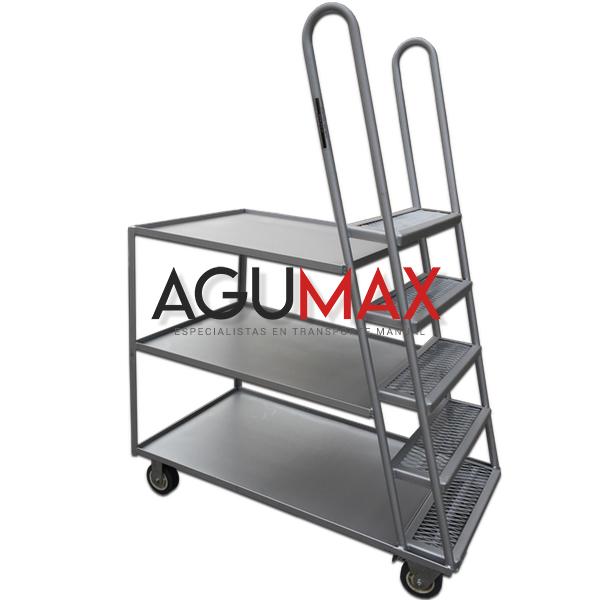 Carro Para Picking 3 Bandejas - AGUMAX